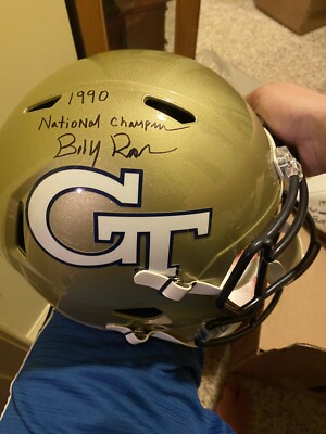 Coach Bobby Ross Signed Georgia Tech F/S Football Helmet w/ 1990 ...