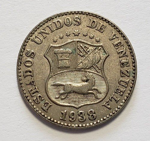 1938 Venezuela 5 Centimos - AU+/BU - Y27 - SKU-F6858 | eBay