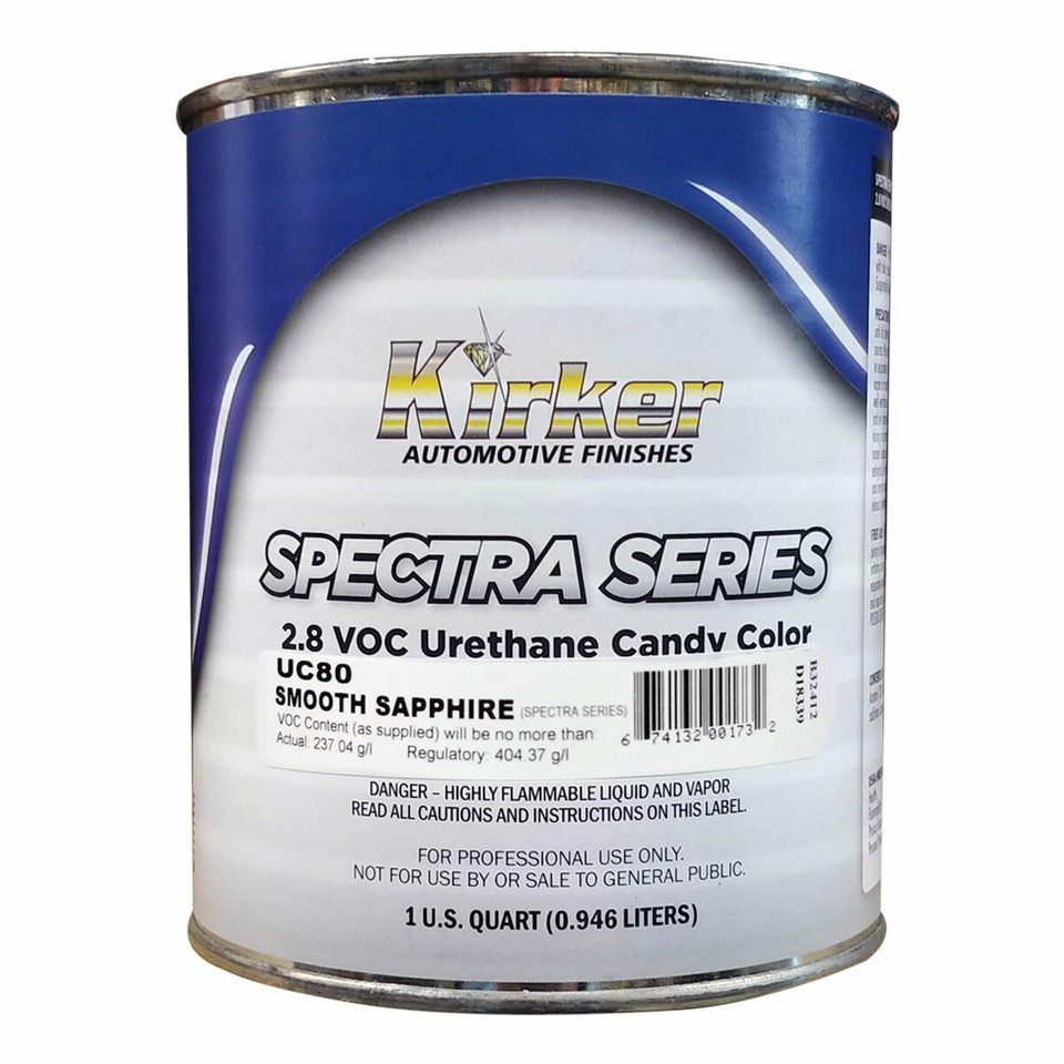 Qt Kirker Spectra Series Candy Color Car Paint Smooth Sapphire UC80 ...