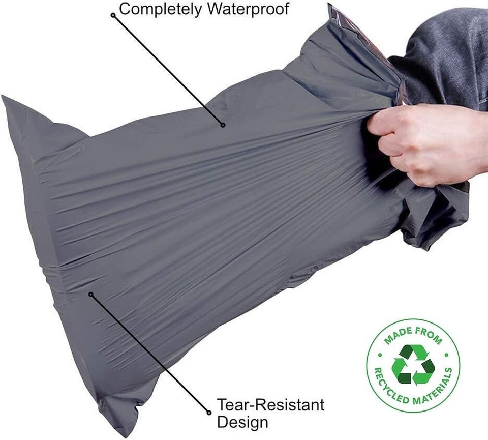 Grey Parcel Bags Postage Shipping Mailing Package Postal Plastic ...