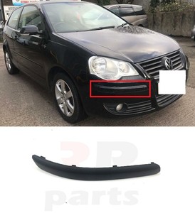 FOR VW POLO (9N) 2005 - 2009 NEW FRONT BUMPER MOLDING TRIM BLACK RIGHT ...
