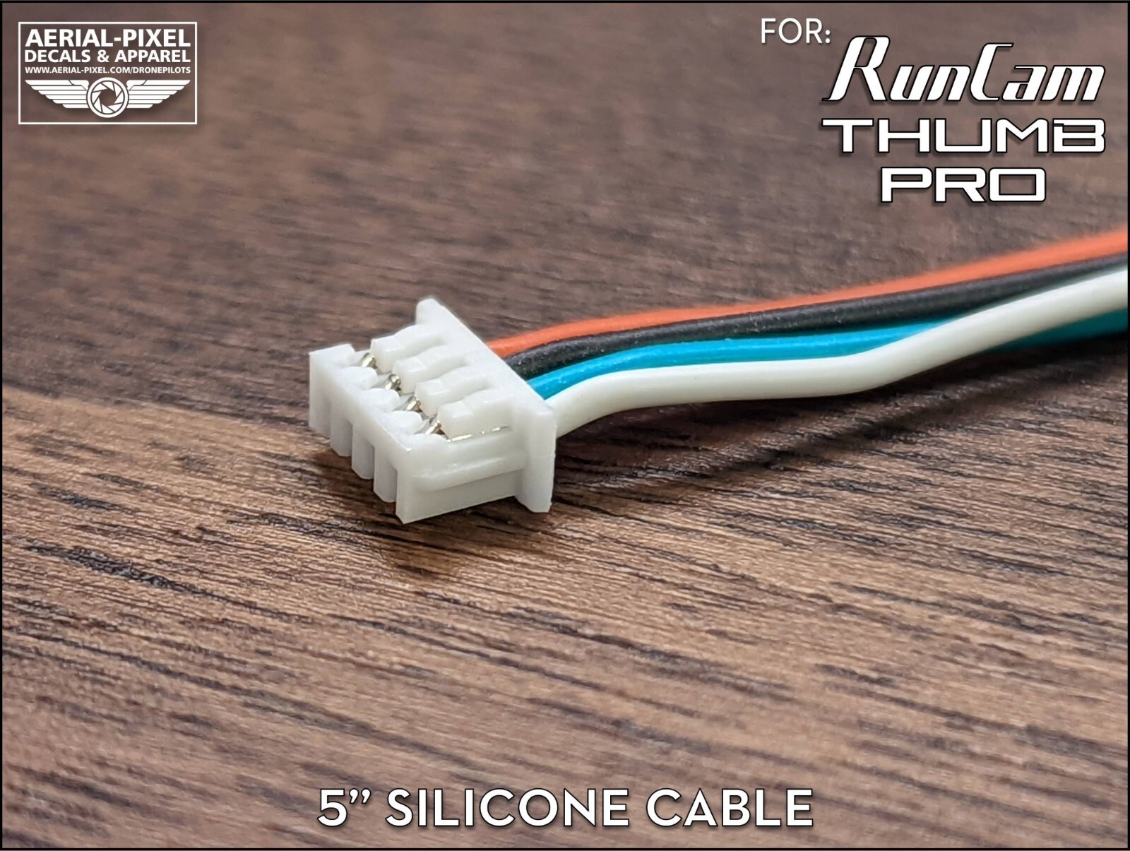 RunCam Thumb Pro Power Connector Cable 5" Long - Silicone Wire | eBay