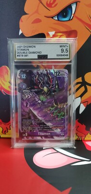 Titamon BT6-081 SR Digimon Card Game Double Diamond AGS 9.5 | eBay