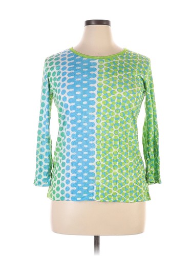 David Cline Women Green 3/4 Sleeve T-Shirt XL | eBay