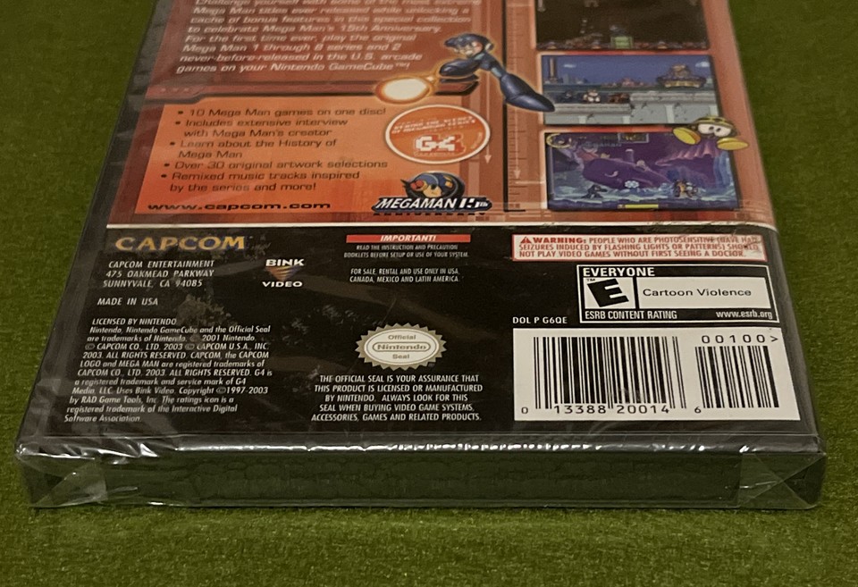 Vintage RARE FACTORY SEALED NTSC/U Mega Man Anniversary Collection ...