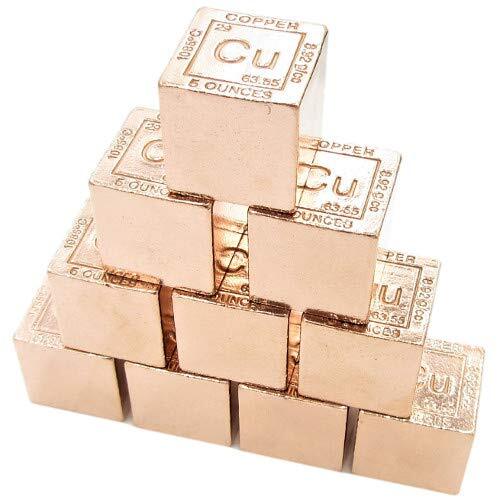 1" 5 oz. Copper Bar Bullion Paperweight - 999 Pure Chemistry Element ...