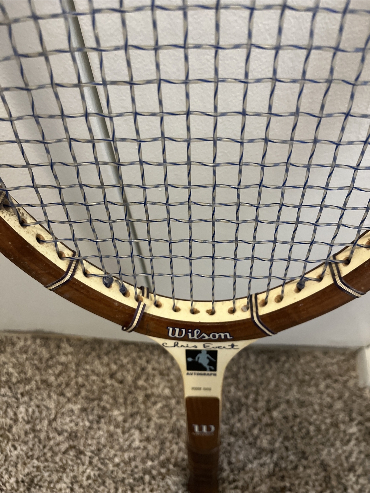 Wilson Chris Evert Vintage Facsimile Autograph Tennis Racquet Wood | eBay