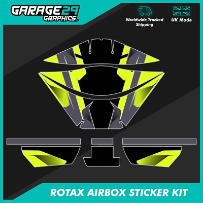 ROTAX AIRBOX STICKER KIT- DESIGN 01 - FLURO YELLOW | eBay UK