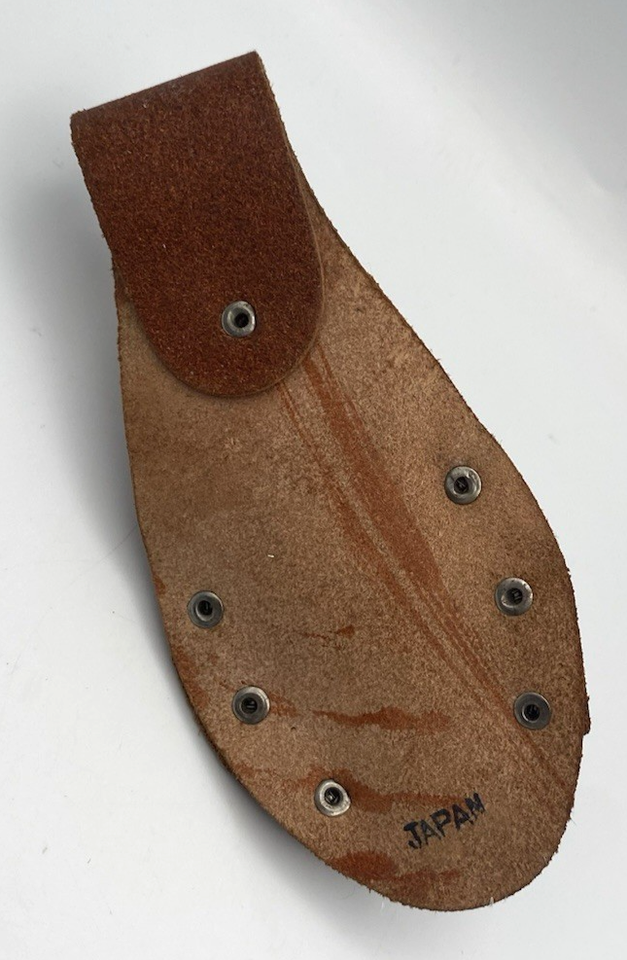 Vintage Camping Scout Multi Tool Hobo Pocket Knife 11 Tools & Leather ...