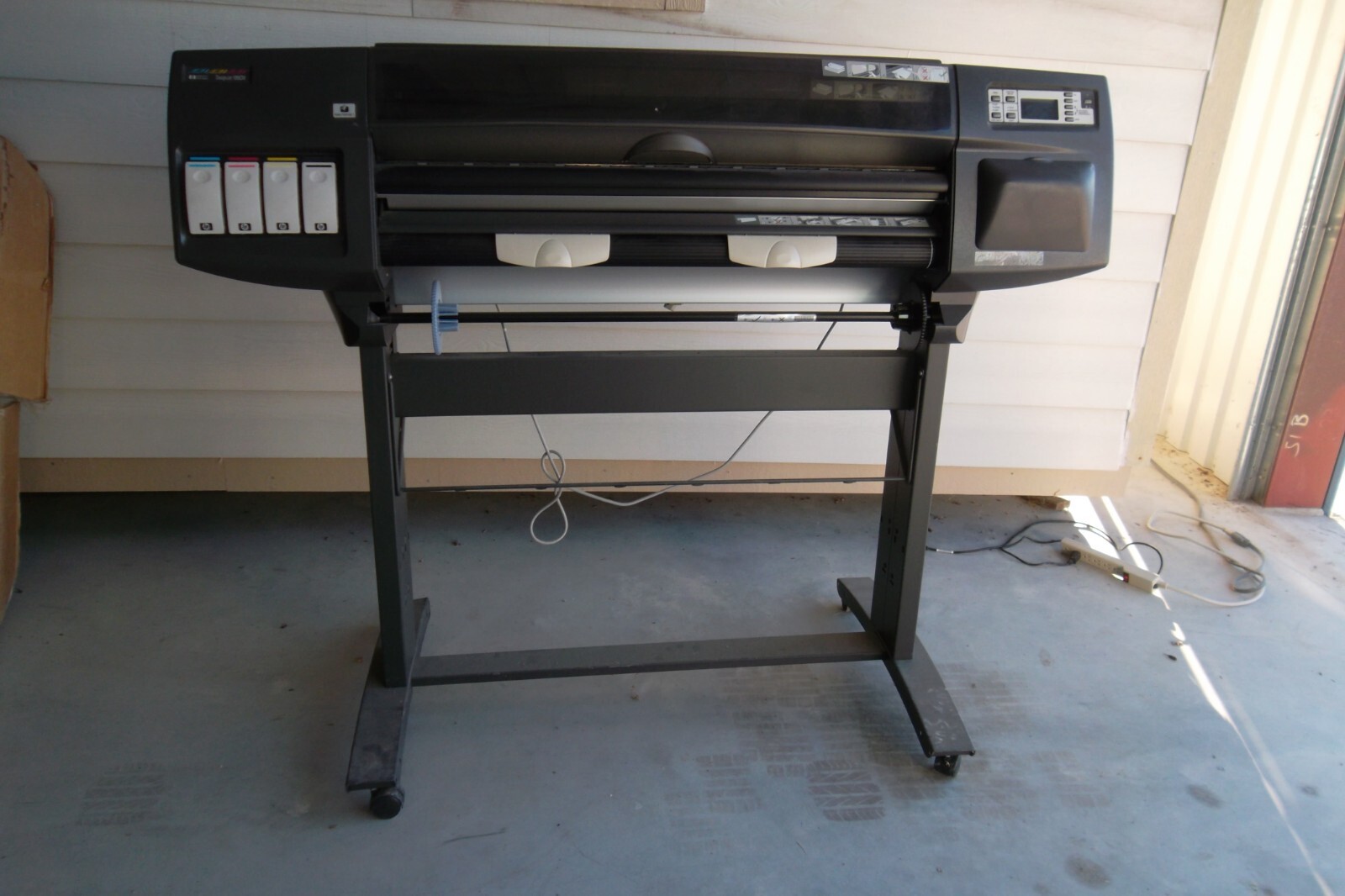 HP DesignJet 1055CM Plotter 36" Wide Color Inkjet USB Network JetDirect ...