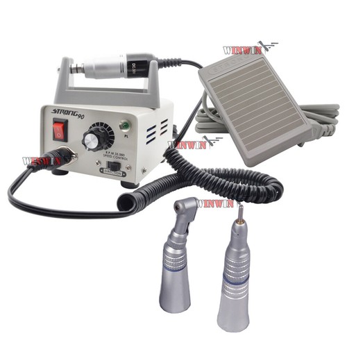 Dental Lab Electric Micromotor Motor Contra Angle Slow Speed Handpiece ...