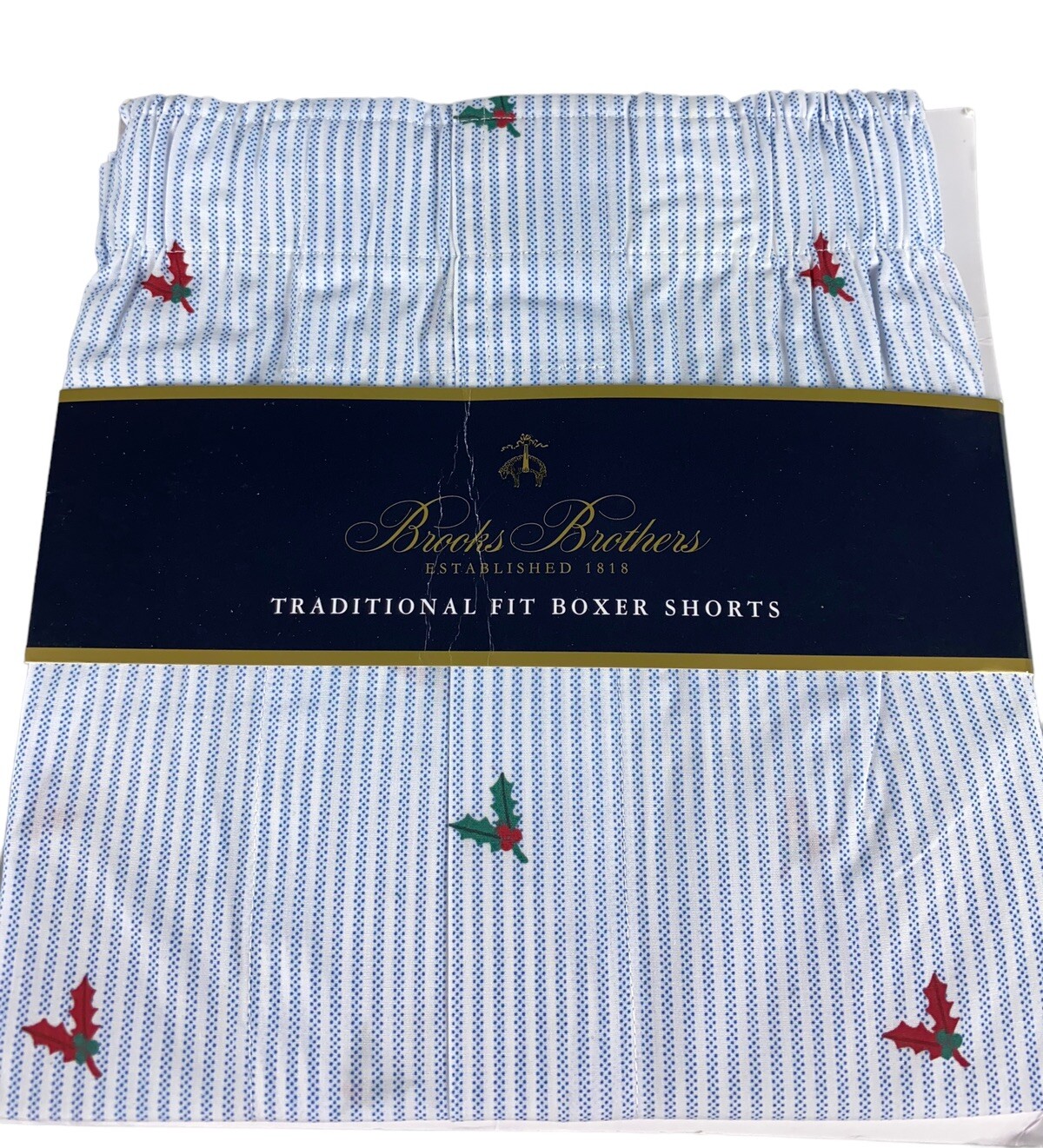 Brooks Brothers Traditional Fit Boxer Shorts Mens Underwear Blue ...
