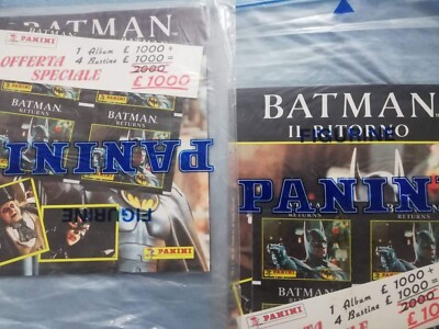 Batman returns album with 4 packs | eBay