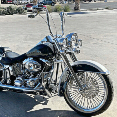 Chrome 16" Rise Gangster Ape Hanger Handlebars For Harley Touring ...
