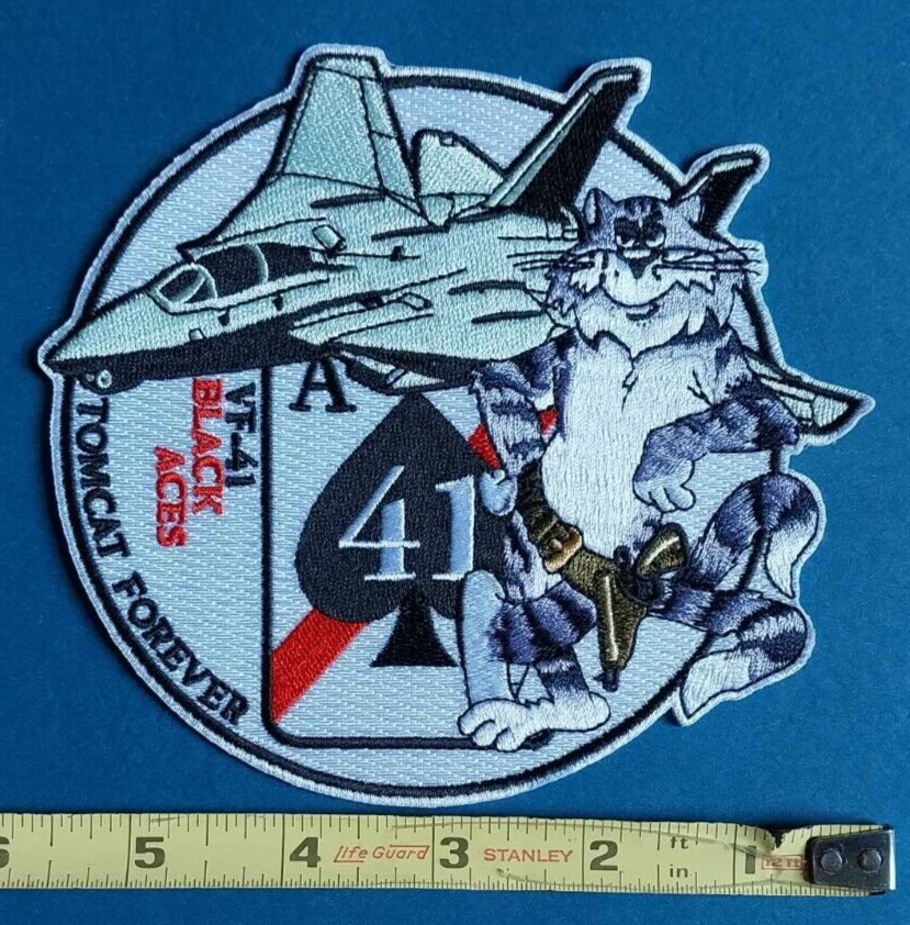 NAVY Patch TOMCAT - BLACK ACES - VF 41 - Tomcat Forever Military Patch ...