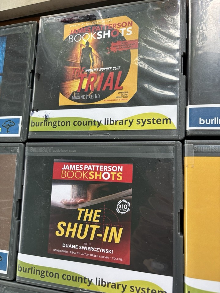 Lot Of 10 Audio Books CDs Thriller Mystery Fiction Novels Ex Library ...