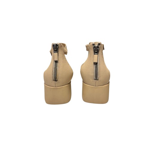 Eileen Fisher Womens Noni Khaki Tumbled Leather Sandals Block Heel ...