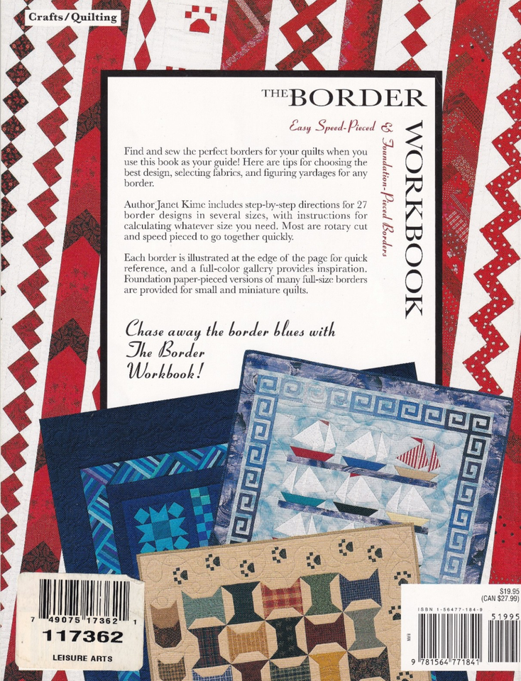 The Border Workbook Easy Speed & Foundation Pieced Borders by Janet ...