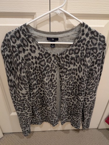 GAP Women's Cardigan Sweater 3/4 Sleeve, Animal Print, Size Large | eBay