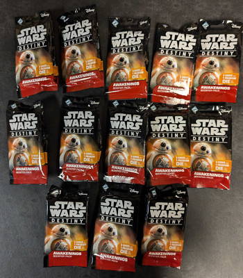 Star Wars Destiny: Awakenings Booster Pack Lot of 13x New + 1x Opened ...