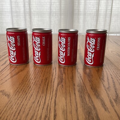 Mini Coca Cola Can Souvenir by XONEX Cleveland SET OF 4 Chalk Crayon ...