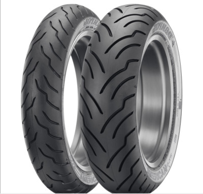 Dunlop American Elite Motorcycle Tire Set 130/60B-19 (61H)/180/65B-16 ...