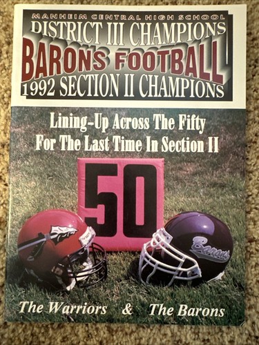 Manheim Central Barons Football Program With Matt Nagy | eBay