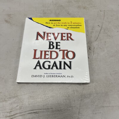 Never Be Lied to Again by David J. Lieberman (1998, Compact Disc ...