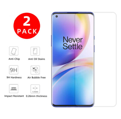 2-Pack Premium Tempered Glass Screen Protector Film Cover For OnePlus ...