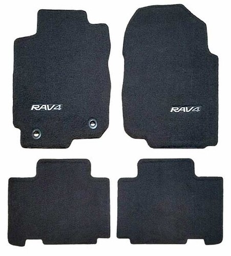 2013-2018 RAV4 CARPET FLOOR MATS BLACK GENUINE TOYOTA ACCESSORY PT206 ...