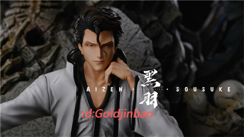 Bleach Aizen Sousuke Resin Statue In Stock Throne Series Black Wing ...