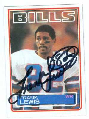 Frank Lewis autographed Football Card (Buffalo Bills) 1983 Topps #226 ...