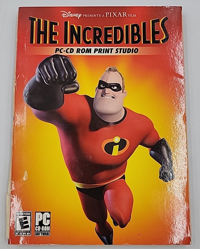 The Incredibles PC CD-ROM Print Studio Disney Pixar Windows 98/Me/XP ...