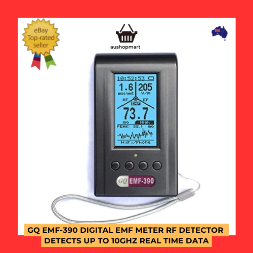 GQ Emf-390 Digital Emf Meter Rf Detector Detects Up to 10Ghz Real Time ...