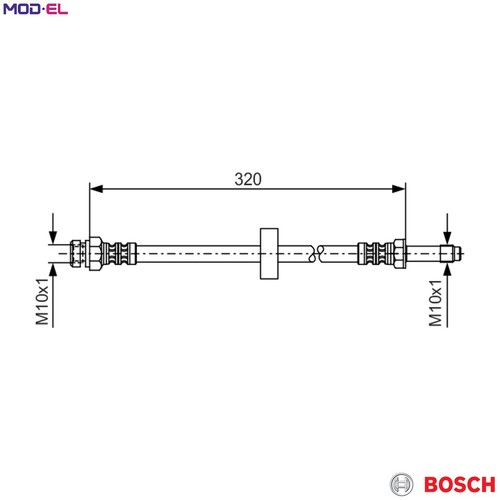 BRAKE HOSE 1 987 476 317 FOR SKODA FAVORIT/Pickup FELICIA/ VW CADDY/Mk ...