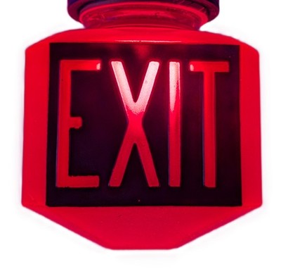 Exit Signs - Ruby Red