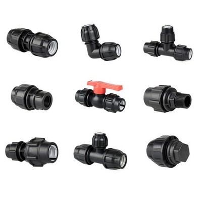 MDPE Plastic Compression Fitting 20mm 25mm 32mm 40mm 50mm MDPE WATER ...