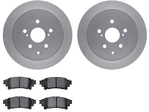 For 2010-2015 Lexus RX350 Brake Pad and Rotor Kit Rear Dynamic Friction ...