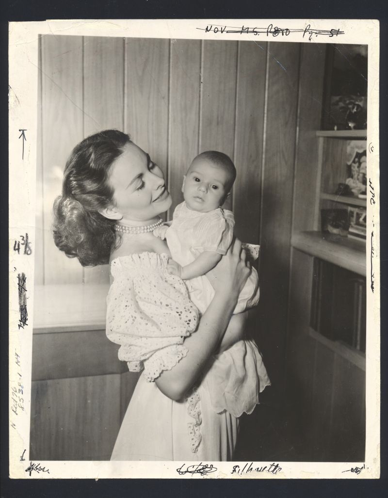 Jean Crain Biography Jane Russell (left) And Jeanne Crain During The