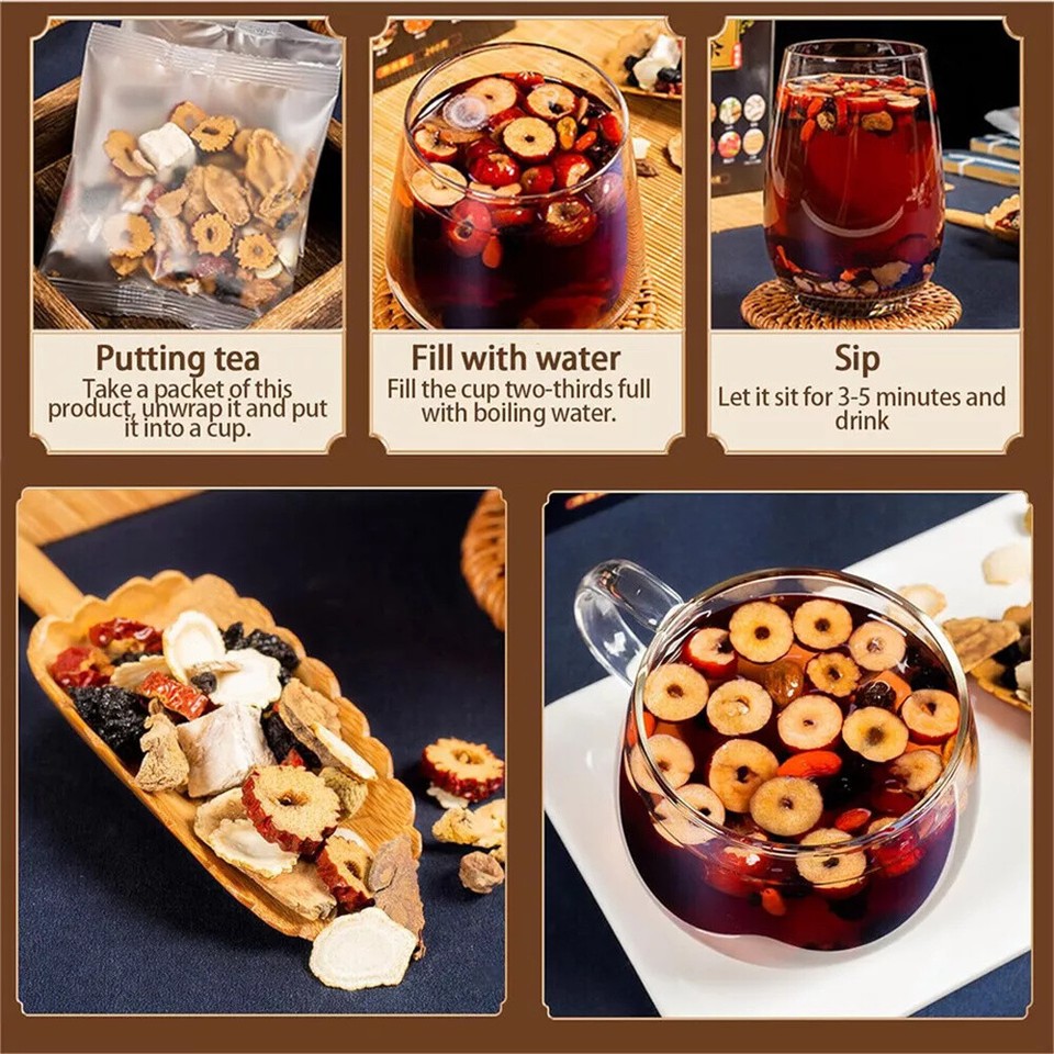 Ginseng six treasure tea , Kidney tea ,liver tea , red date tea ...