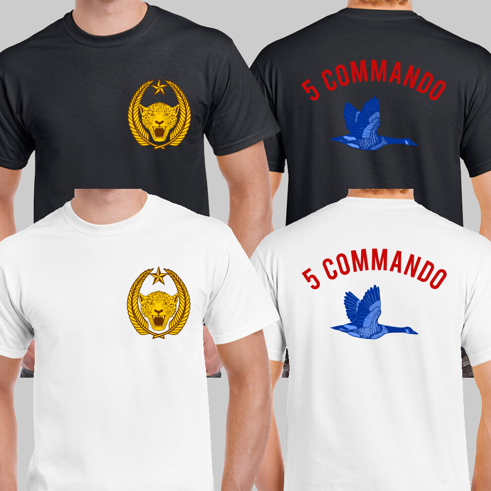 5 Commando ANC Congolese National Army Mercenary T-shirt USA Size | eBay