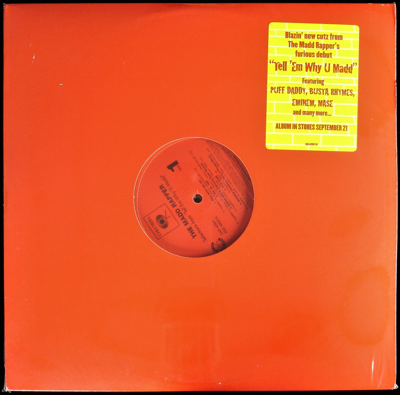 THE MADD RAPPER "TELL EM WHY U MADD" 1999 VINYL 12" PROMO ~RARE~ HTF ...