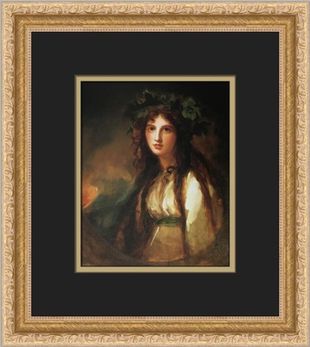 George Romney A Portrait of Emma as Lady Hamilton Custom Framed Print ...