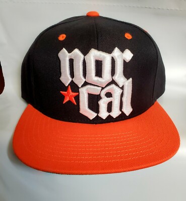 Nor☆Cal Snapback Hat Santa Cruz Skateboard Style (Orange) 3D Rare O.O.P ...