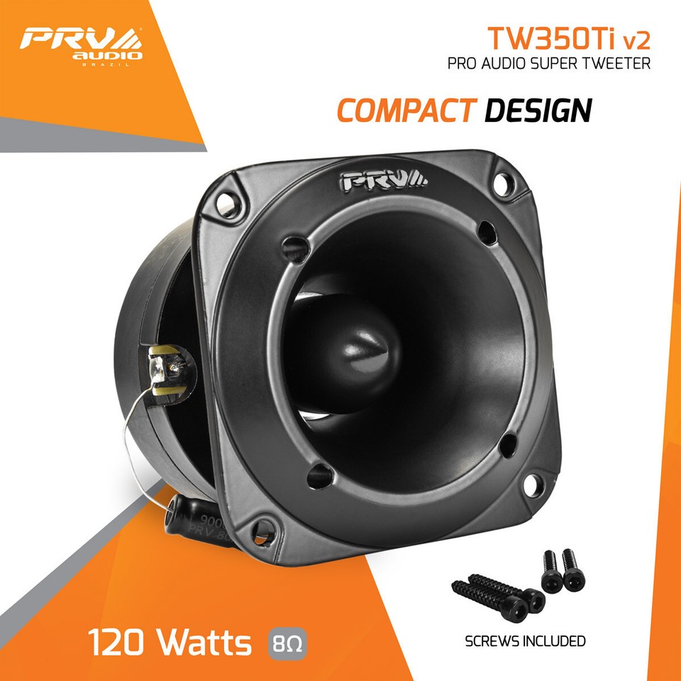 4x PRV 480 Watts PRO Audio 3" Super Tweeter TW350Ti v2 Bullet 8 Ohm ...