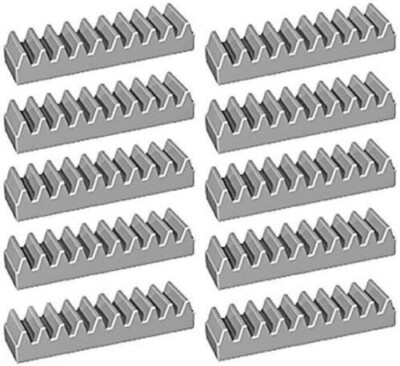 ☀️NEW LEGO Technic Gear Rack 10x LIGHT BLUISH GRAY 1x4 Rack #3743 | eBay