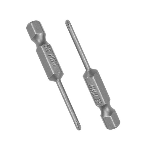 10PACK 2mm PH0 Magnetic Phillips Head Screwdriver Bits S2 50mm 1/4" Hex ...