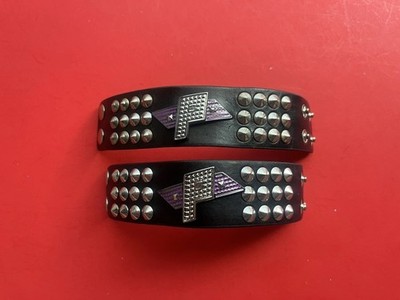 2 WWE Paige Wrist Cuff Studded Bracelets Wrestling WWE Shop AEW Saraya ...