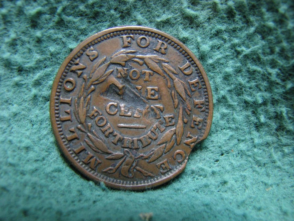 1837 Millions For Defence Hard Times Token Not One Cent A-2 Token RARE ...