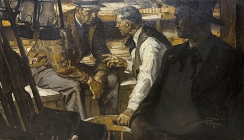 Saul Tepper ORIGINAL PAINTING Saturday Evening Post Interior ...